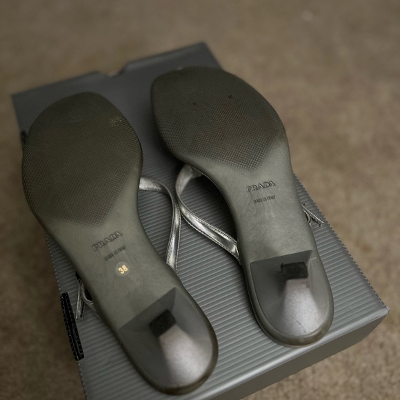 Prada | Shoes | Prada Thong Sandals Size 38 | Poshmark